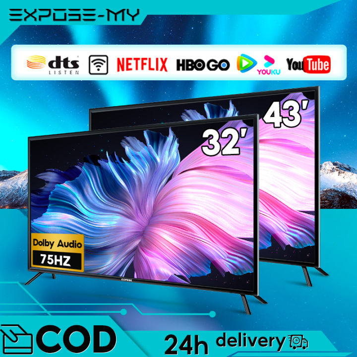 Digital TV 32 Inch 4K HDR 43 Inch Dolby Vision Dolby Audio Murah LED ...
