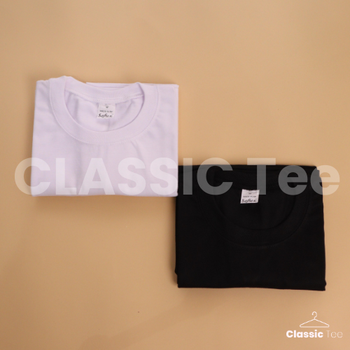 SOFTEX Plain T-shirt for MEN AND WOMEN BLACK AND WHITE | Lazada PH