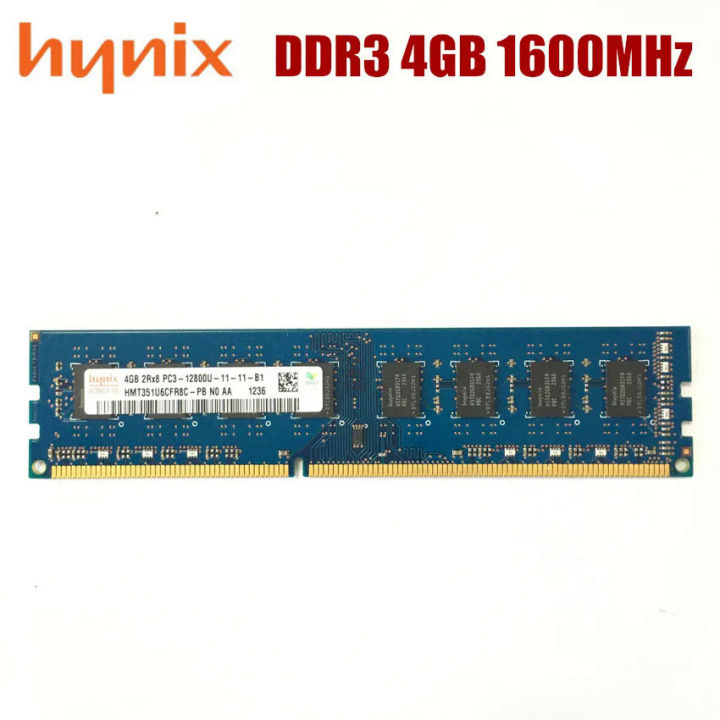 (ในกรณีที่) SK Hynix Chipse 4GB 1RX8 2RX8 PC3 PC3L 12800U 1600MHZ PC คอมพิวเตอร์เดสก์ท็อป RAM ...