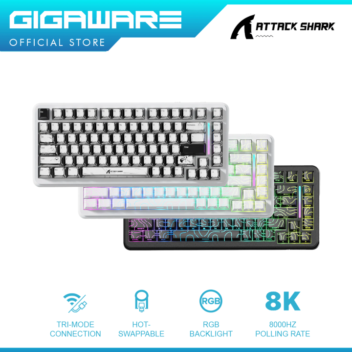 Attack Shark X82 PRO HE Magnetic Switch Gaming Keyboard,8KHz Adjustable ...