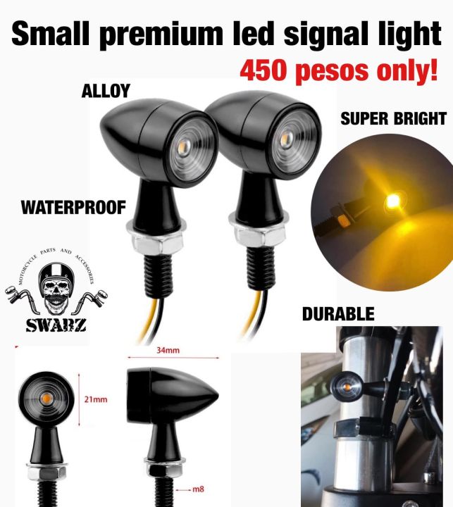 Small premium LED signal light for classic motorcycle SWABZ | Lazada PH