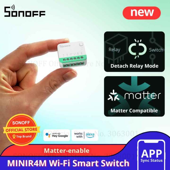Sonoff Minir4m Wifi Smart Switch Matter Wireless Controller Wi-Fi ...