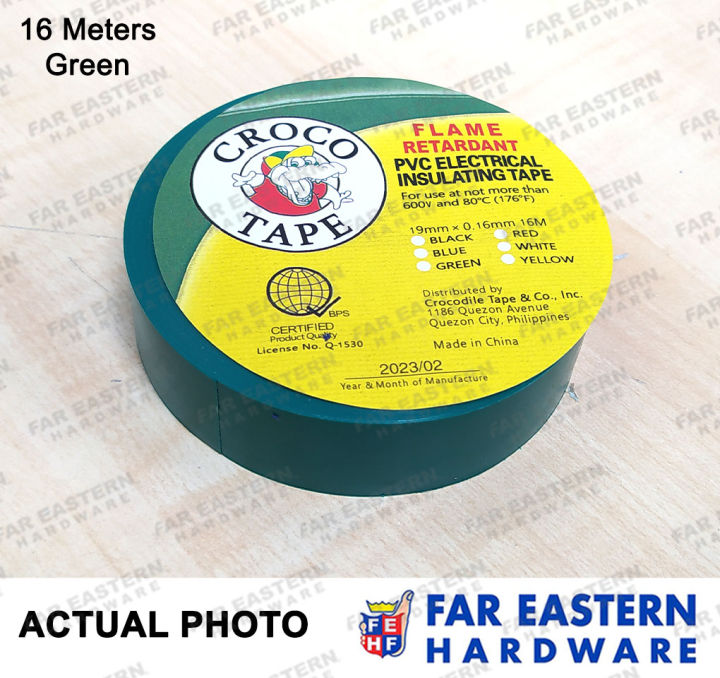 CROCODILE Electrical Tape PVC Insulating Black | White | Yellow | Red ...