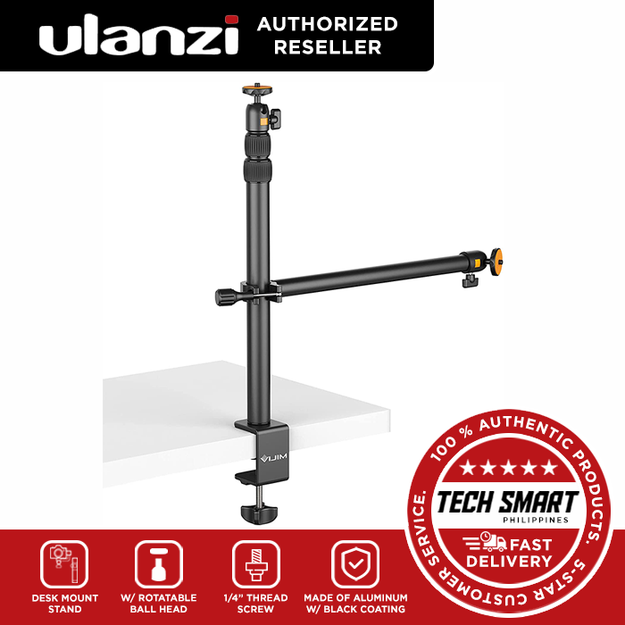 ULANZI VIJIM LS02 Camera Desk Mount Stand with Auxiliary Holding Arm ...