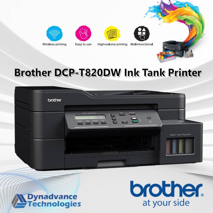 Brother DCP-T820DW Ink Tank Printer-Business savings with duplex, high-speed multifunction ...