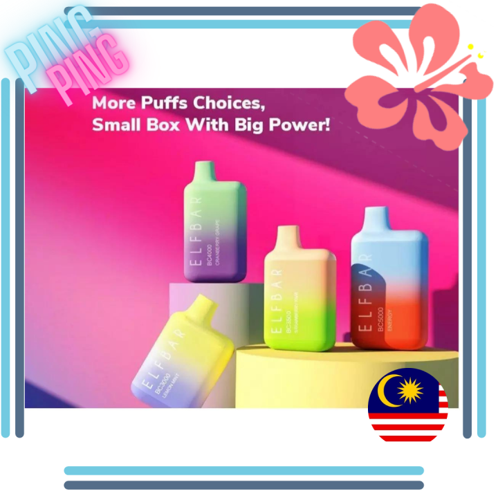 PINGPING ELFBAR 3000 PUFFS PAKAI_BUANG_DISPOSABLE_POD_BC3000_ 3000 ...
