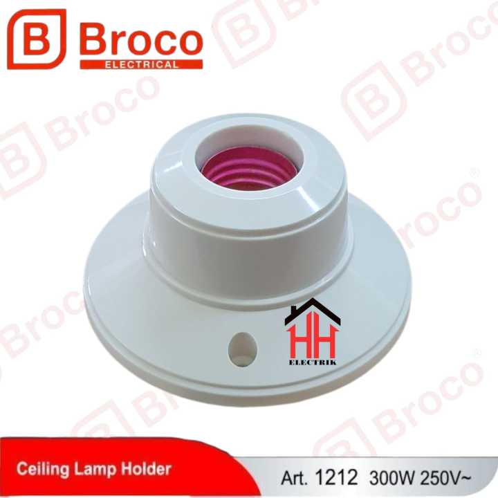 FITTING LAMPU PLAFON BULAT BROCO 1212 | Lazada Indonesia