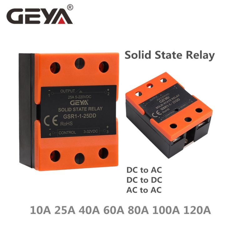 【Taiyong Electric】GEYA GSR1 1 Solid State Relay DC AC SSR 10DA 25DA 40DA 10AA 25AA 40AA SSR ไม่ ...