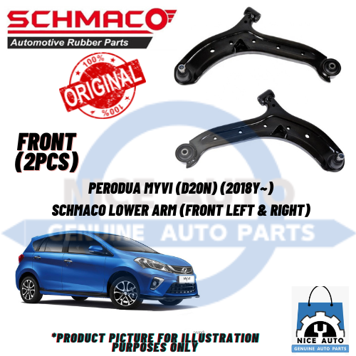 PERODUA MYVI D20N (2018Y) FRONT (LH+RH) LOWER ARM -BRAND SCHMACO | Lazada