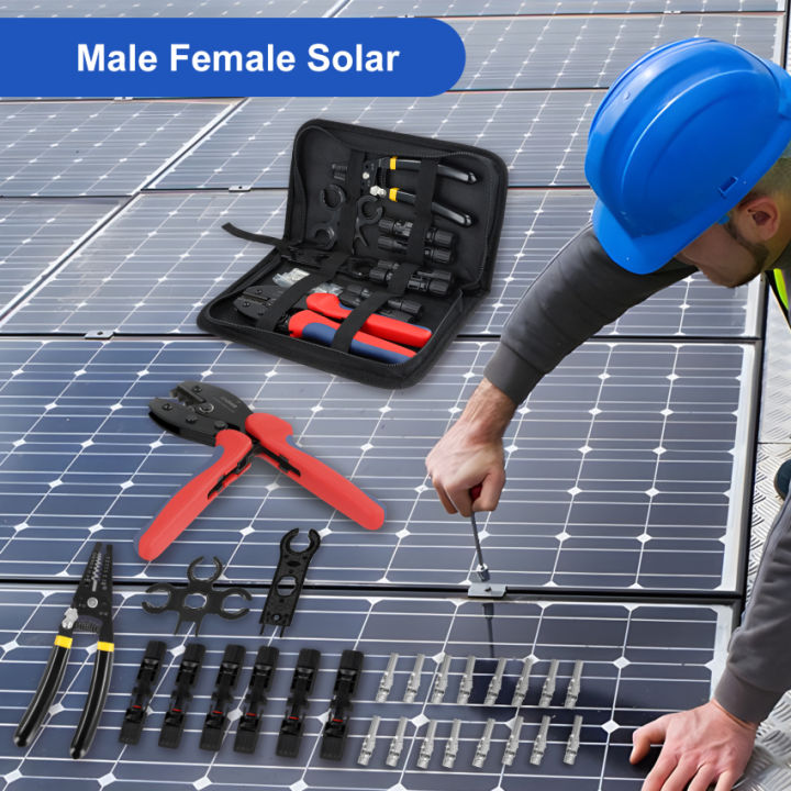 Solar Crimping Tool and Cable Cutter Set for 2.5/4/6 mm² Solar Panel PV ...