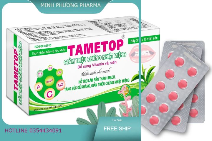 Viên uống nhiệt miệng TAMETOP | Lazada.vn