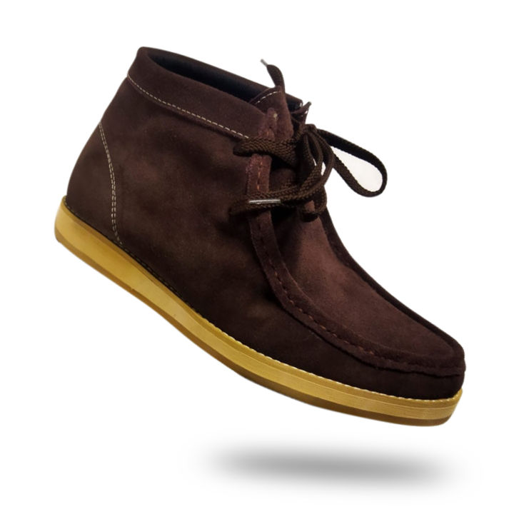 SIXTHLINES SEPATU BOOT PRIA BROWN LIMITED EDITION SEPATU KULIT SUEDE ...