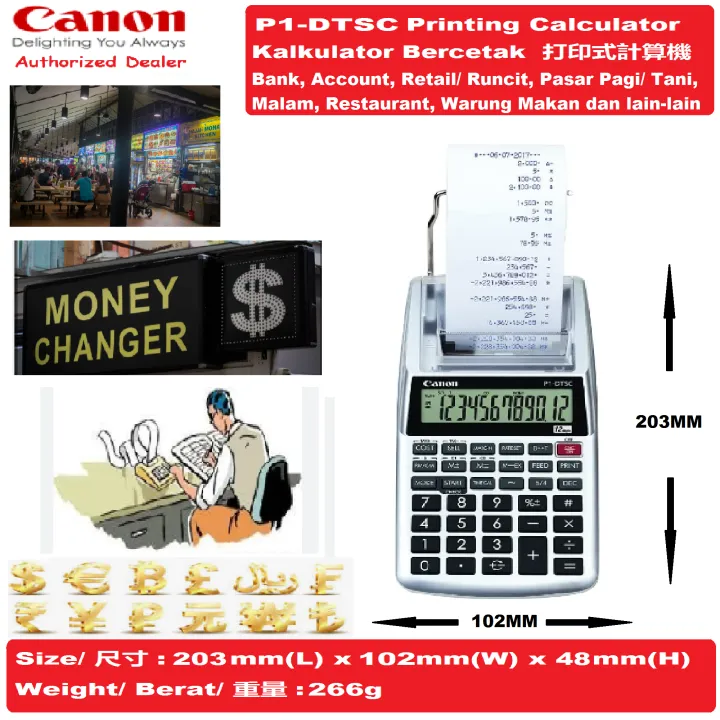 *ORIGINAL GENUINE* Canon Desktop Printing Calculator Resit Receipt ...