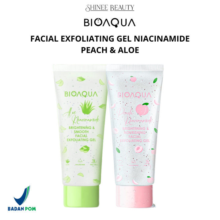 BIOAQUA Scrub Wajah Peeling Gel Niacinamide Brightening & Smooth Facial ...