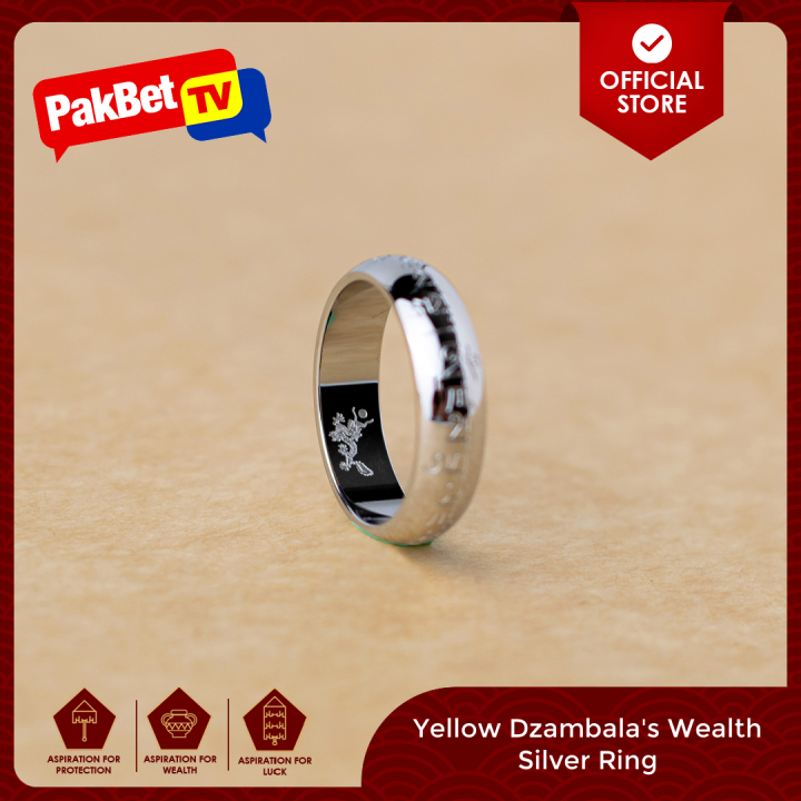 Yellow Dzambala’s Wealth Silver Ring | Feng Shui by PakBet TV | Lazada PH