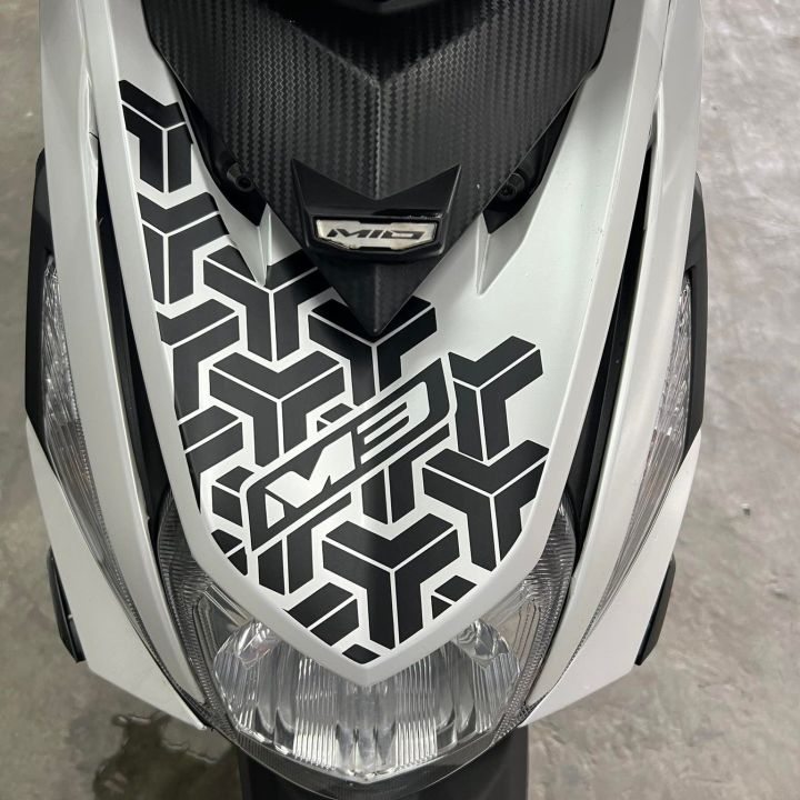 Mio M3 Giometric Accent Front Cover Decals Sticker | Lazada PH