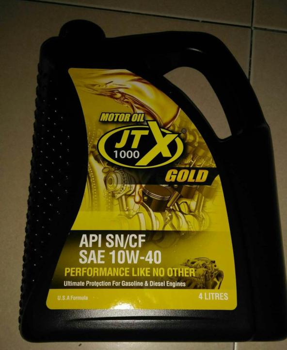 MOTOR OIL JTX1000 GOLD 4L | Lazada