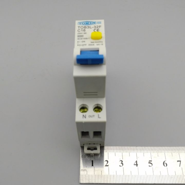 Store Warranty 18MM RCBO 16A 1P+N 6KA Residual Current Differential Automatic Circuit Breaker ...