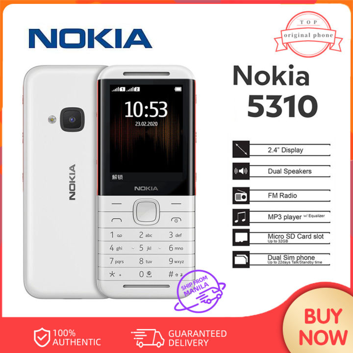 Keypad Nokia 5310 1200mAh Dual-SIM 2.4'' Display Keypad Phone Feature ...