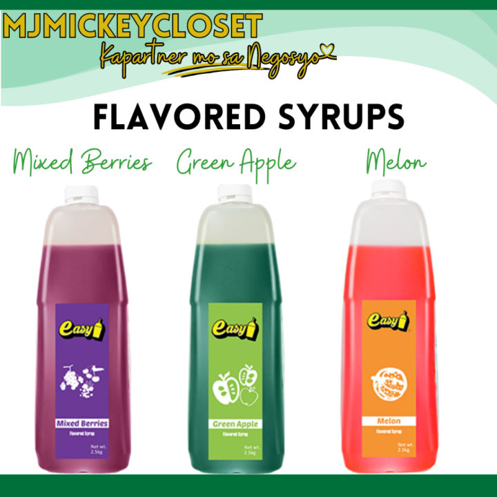 Easy Brand Flavored Syrups For Fruit Soda, Milktea Fruit Tea Shave Ice ...