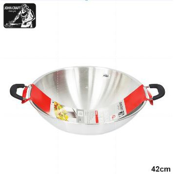 JOHN CRAFT High Density Alloy Wok (32cm, 38cm, 42cm) | Lazada