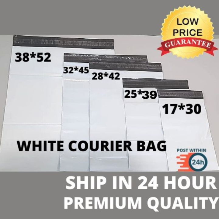 White Plastic Courier Parcel Bag Packaging Plastic Courier Bag Parcel ...
