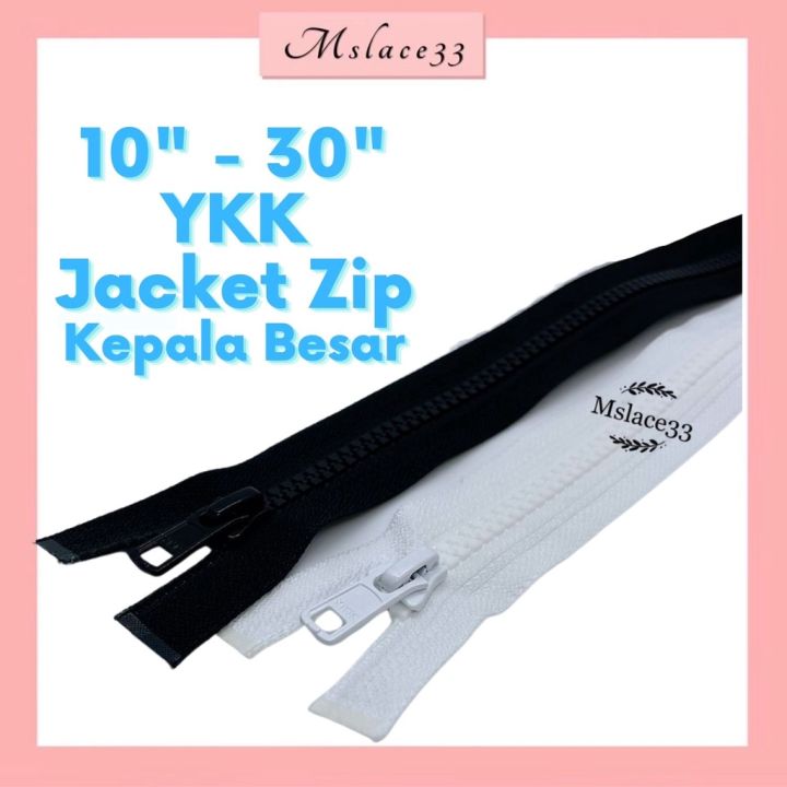 10 - 30 YKK Jacket Zip (open end) 老虎牙拉链 | Lazada