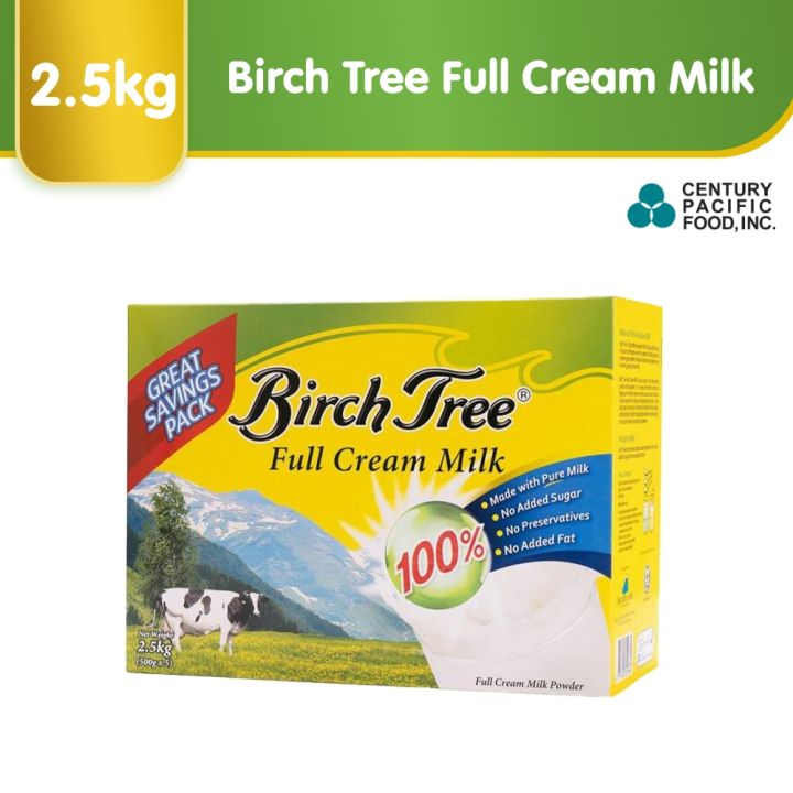Birch Tree Full Cream Milk 2500g - Made from Pure Cow’s Milk with No ...