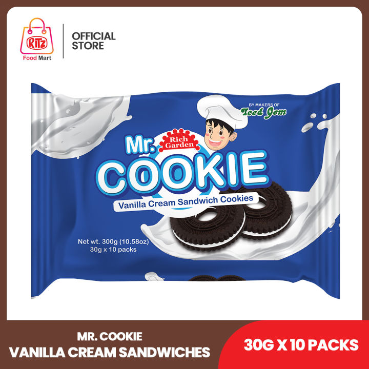 Mr. Cookie Vanilla Cream Sandwiches (10 packs) | Lazada PH