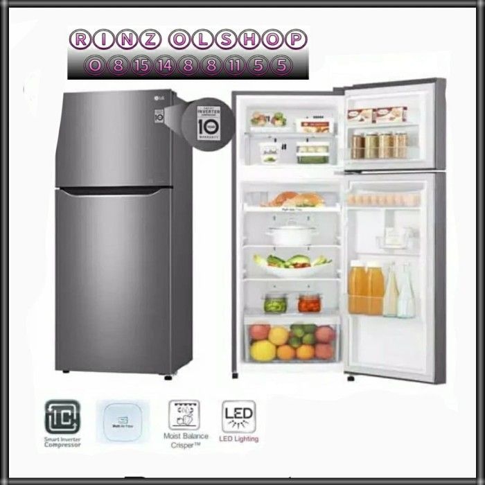 KULKAS LG GN-B372SQCB KULKAS 2 PINTU SMART INVERTER | Lazada Indonesia