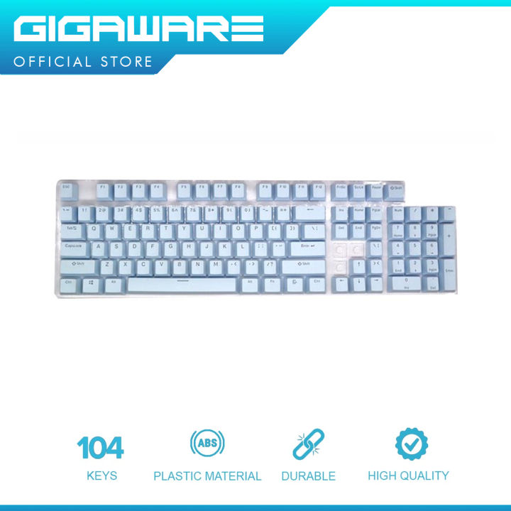 Gigaware KG1 104 Keys | 87 Keys Universal Ergonomic Backlit Keycaps for Mechanical Keyboard ...