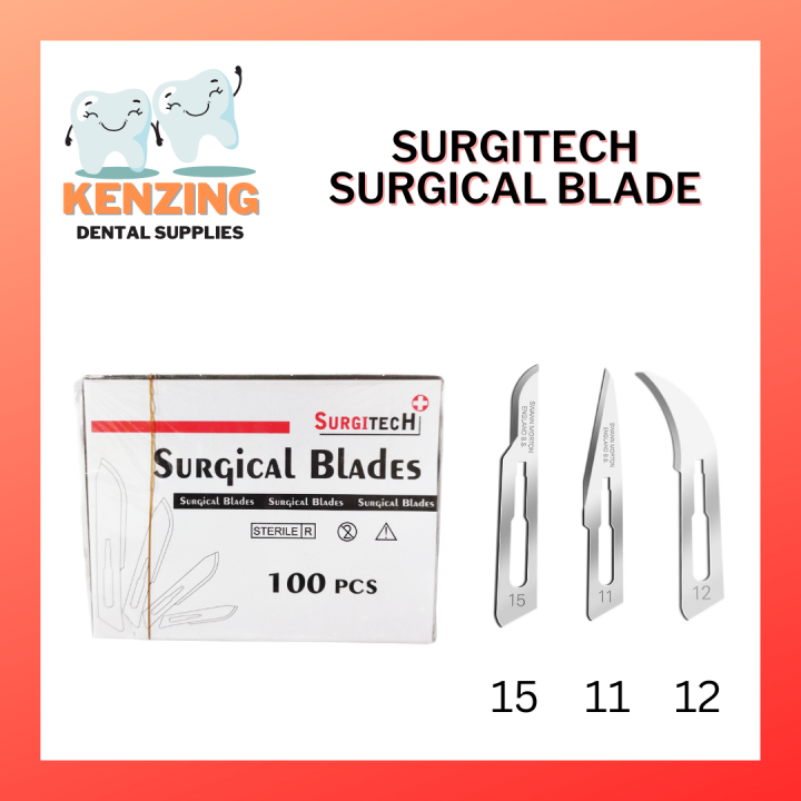 SurgiTech Surgical blade /Scalpel Blades #10,#11,#12,#15 (sold per pc ...