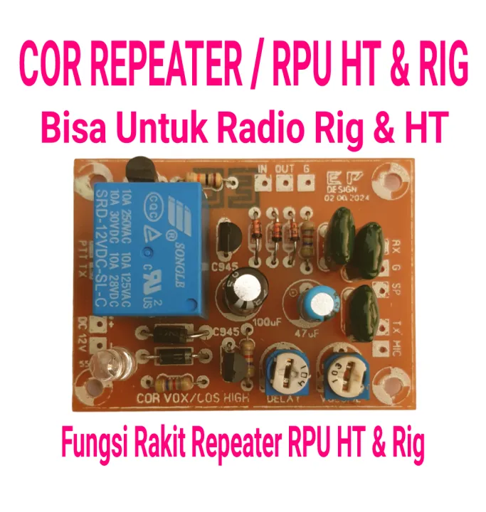 Kit Cor Rpu Vox repeater sensor out speaker radio RX ht | Lazada Indonesia