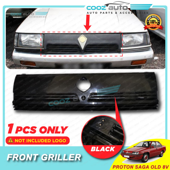Proton Saga Old 8V Front Bonnet Grille Depan Salong Black | Lazada