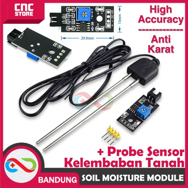 RESISTIVE HUMIDITY SOIL MOISTURE SENSOR KELEMBABAN TANAH ANTI KOROSI ...