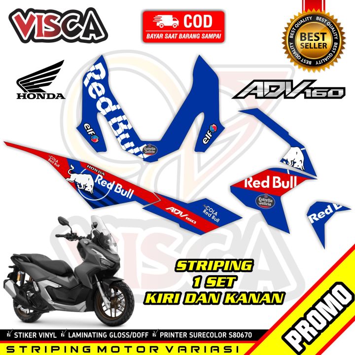 Striping ADV 160 Variasi - Stiker Honda ADV 160 Desain Red Bull Torro ...