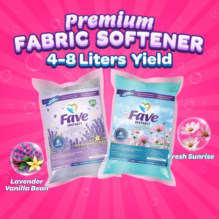 FAVE PREMIUM FABRIC CONDTIONER Liquid, PASTE AND STICKERS ONLY, JUST ...