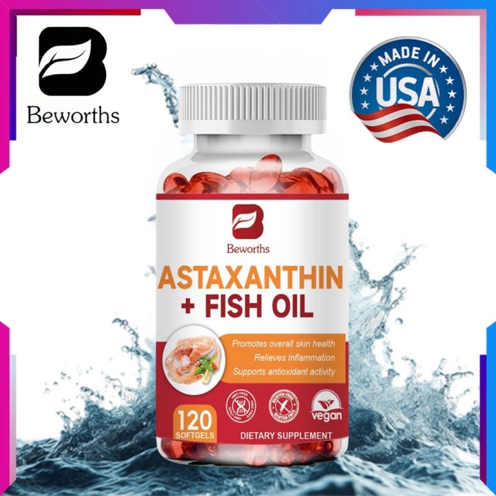 BEWORTHS Astaxanthin + Fish Oil Complex Softgels Improve Heart Function ...