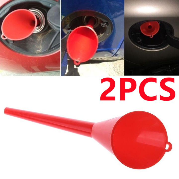 【24 Hours Delivery】2PCS Universal Car Motorcycle Refueling Funnel Long ...