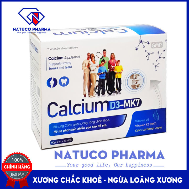 Viên uống bổ sung canxi CALCIUM D3 Mk7 - bổ sung canxi, vitamin D3, K2 giúp xương chắc khỏe ...