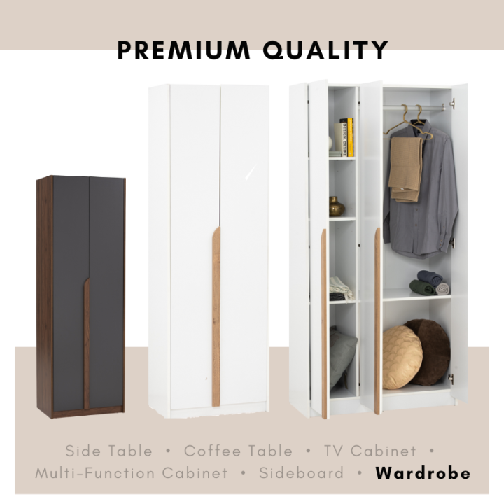 ALiST - MANDO 2 Doors 3 Doors Wardrobe / Minimalist Wardrobe / Muji ...