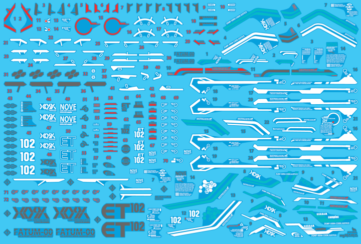 Delpi Decal: MG Justice Gundam Waterslide Decals | Lazada PH