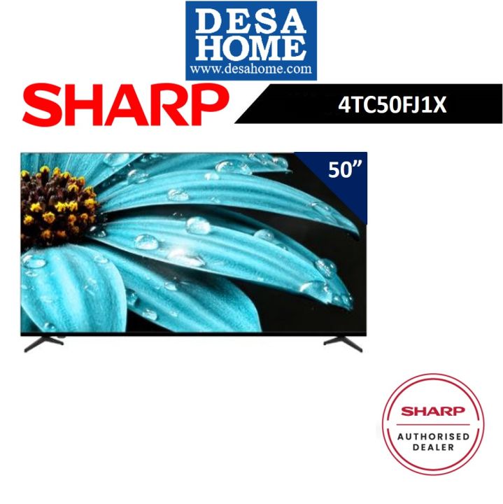 SHARP 4TC50FJ1X 50'' FJ1 SERIES 4K UHD GOOGLE TV [FREE HDMI CABLE & TV ...