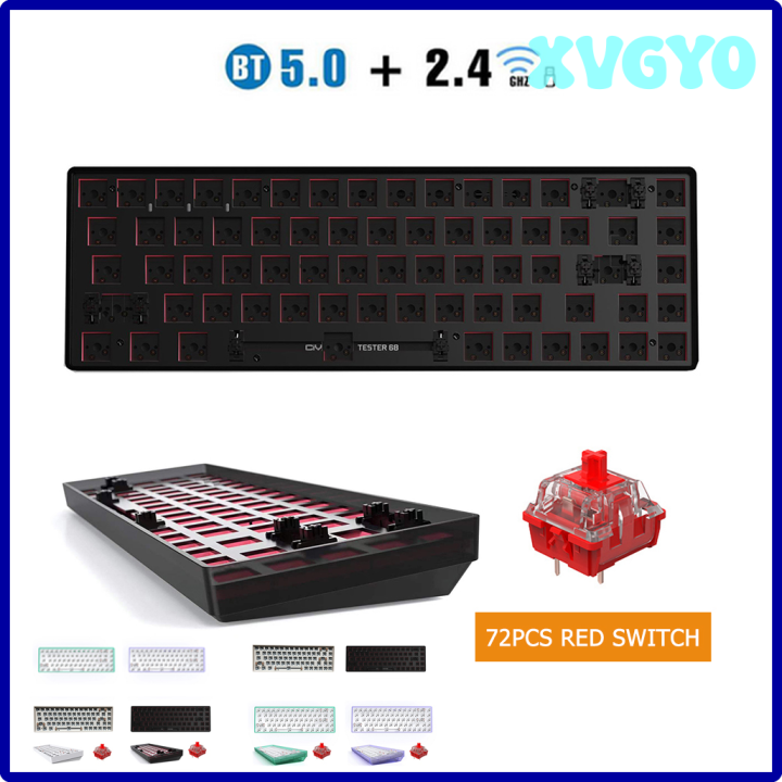XVGYO Tester68 Mechanical Keyboard Kits Tes68 Hot Swap Shaft Base Axis ...