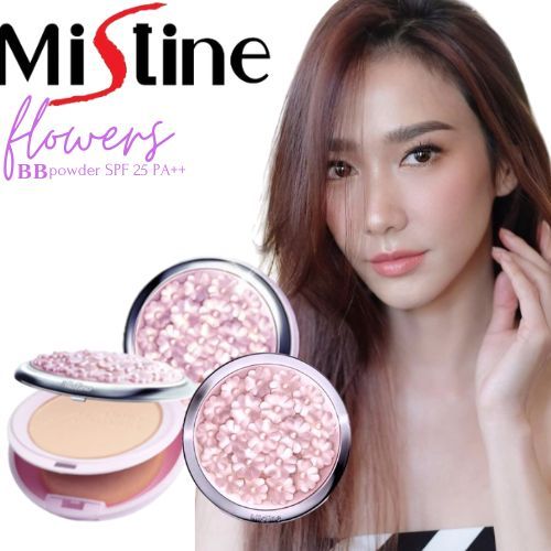 Mistine Flowers BB Powder SPF 25 PA++ / แป้งพัฟ มิสทีน ฟลาวเวอร์ บีบี พาวเดอร์ เอสพีเอฟ 25 พีเอ ...