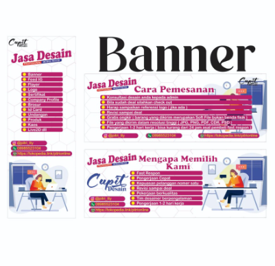 jasa desain logo banner sertifikat feed instagram produk id card flaye ...