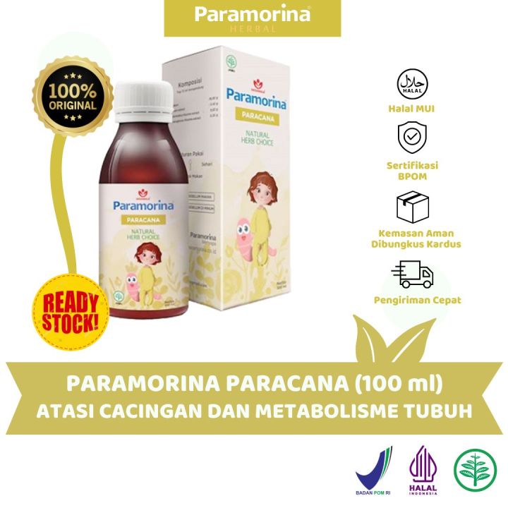 Paramorina Paracana 100ml Vitamin dan Suplemen Anak Atasi Anak Cacingan ...