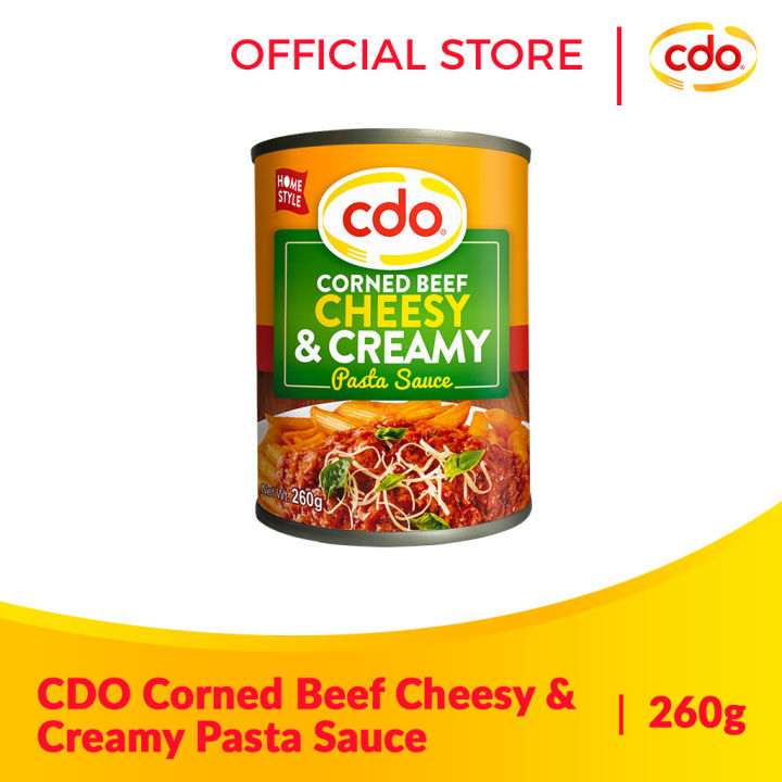 CDO Corned Beef in Cheesy & Creamy Pasta Sauce 260g | Lazada PH