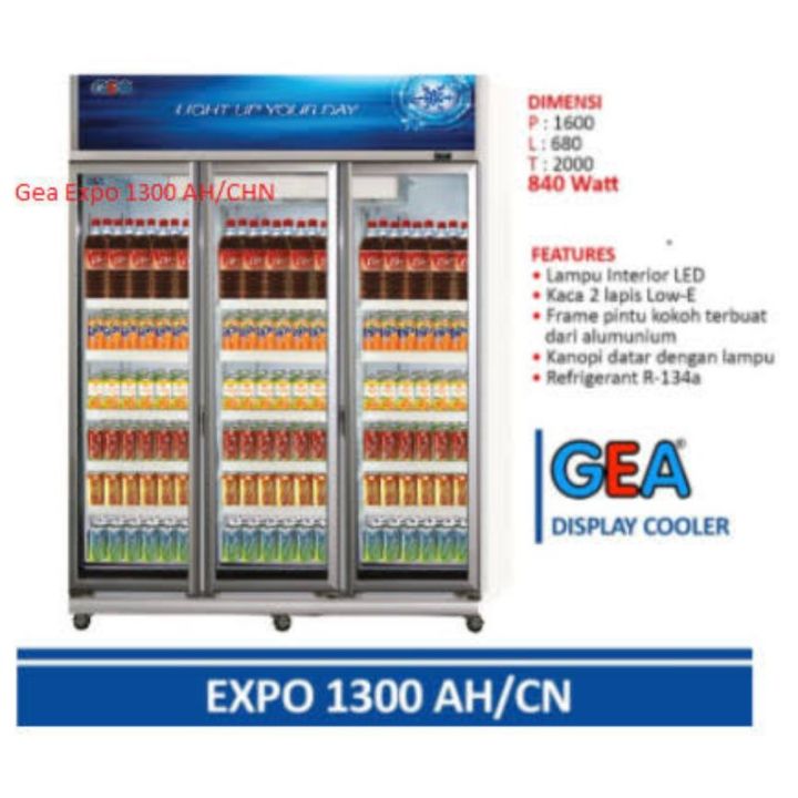SHOWCASE 3 Pintu GEA EXPO 1300 AH/CN CHILLER GEA LEMARI PENDINGIN ...