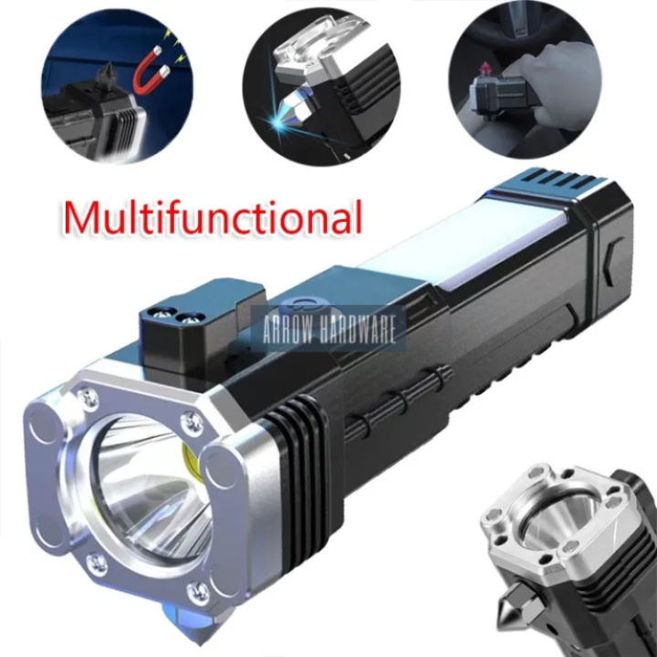 Multifunctional Flashlight Super Bright LED Flashlight Rechargeable ...